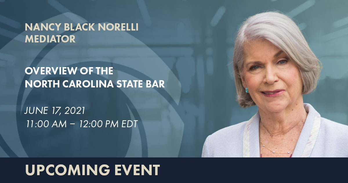 Nancy Black Norelli Joins Panel for the Mecklenburg County Bar's CLE ...