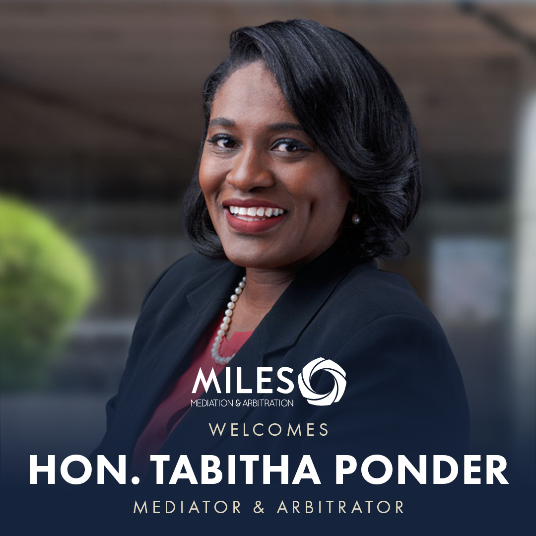 Hon. Tabitha Ponder Joins Miles Mediation & Arbitration in Atlanta ...
