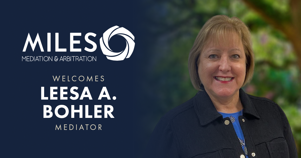 Leesa A. Bohler Joins Miles Mediation & Arbitration's Savannah Panel ...