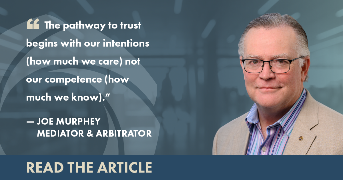 Trust Me! One Mediator's Search for the Key to Building Client Trust ...