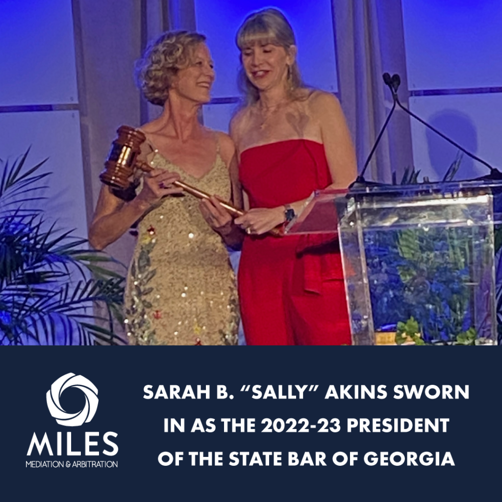 Sarah B. Akins Elected President of the State Bar of Georgia - Miles ...