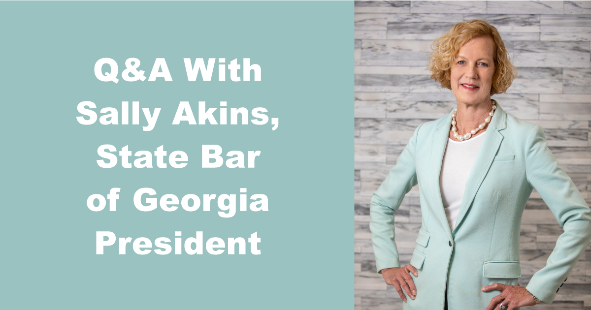 Q&A With Sally Akins, New State Bar of Georgia President - Miles Mediation