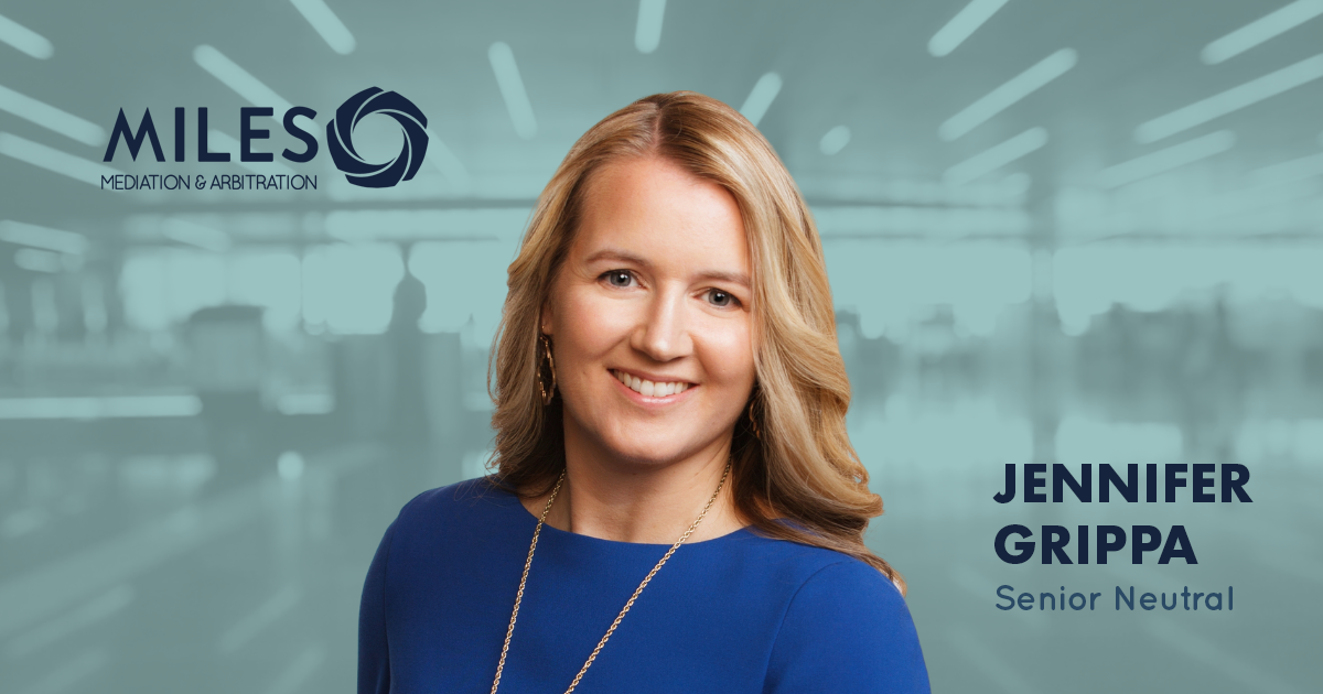 Jennifer Grippa Elevated to Senior Neutral at Miles Mediation ...
