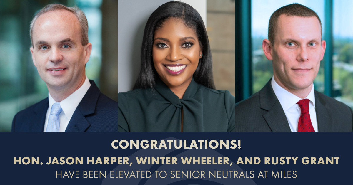 Hon. Jason Harper, Winter Wheeler, and Rusty Grant Elevated to Senior ...