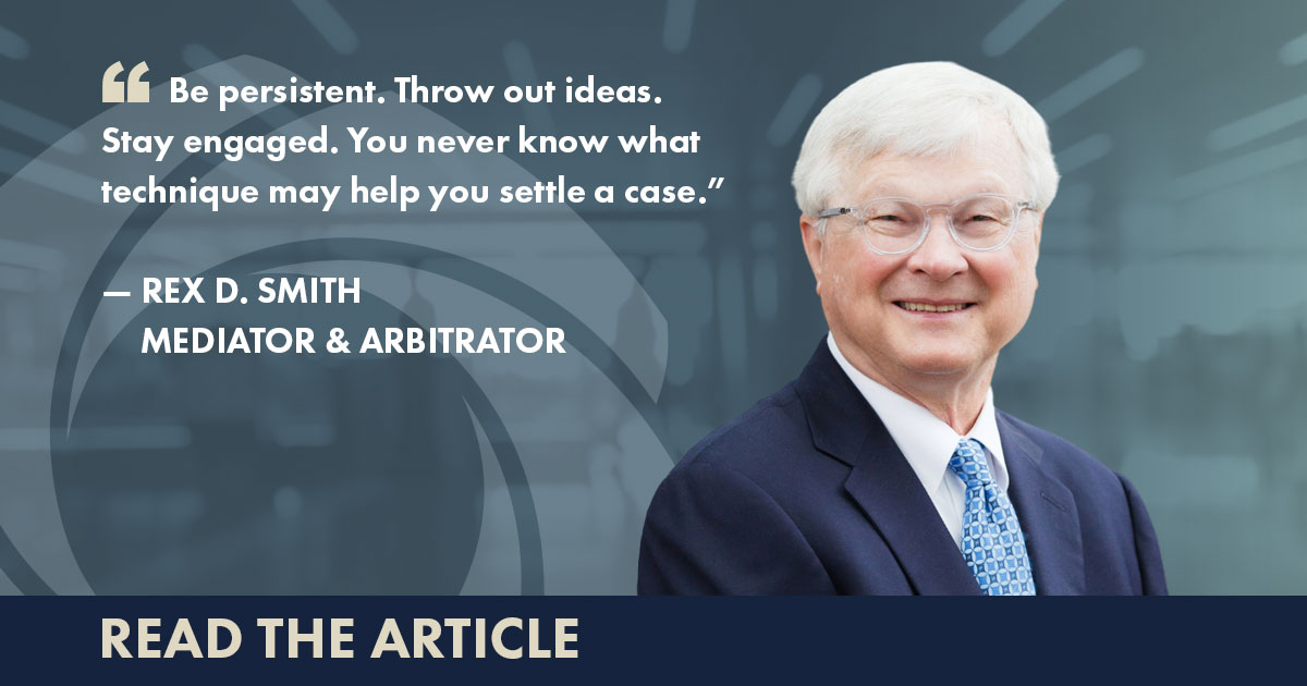 Don’t Give Up Until the Jury Knocks: Post-Mediation Strategies to Get ...